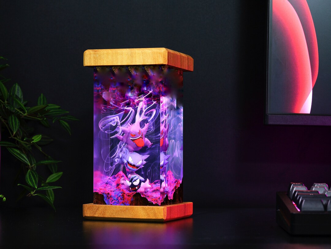 GENGAR Pokemon Epoxy Lamp Custom Pokemon Resin Lamp Pokemon - Etsy UK
