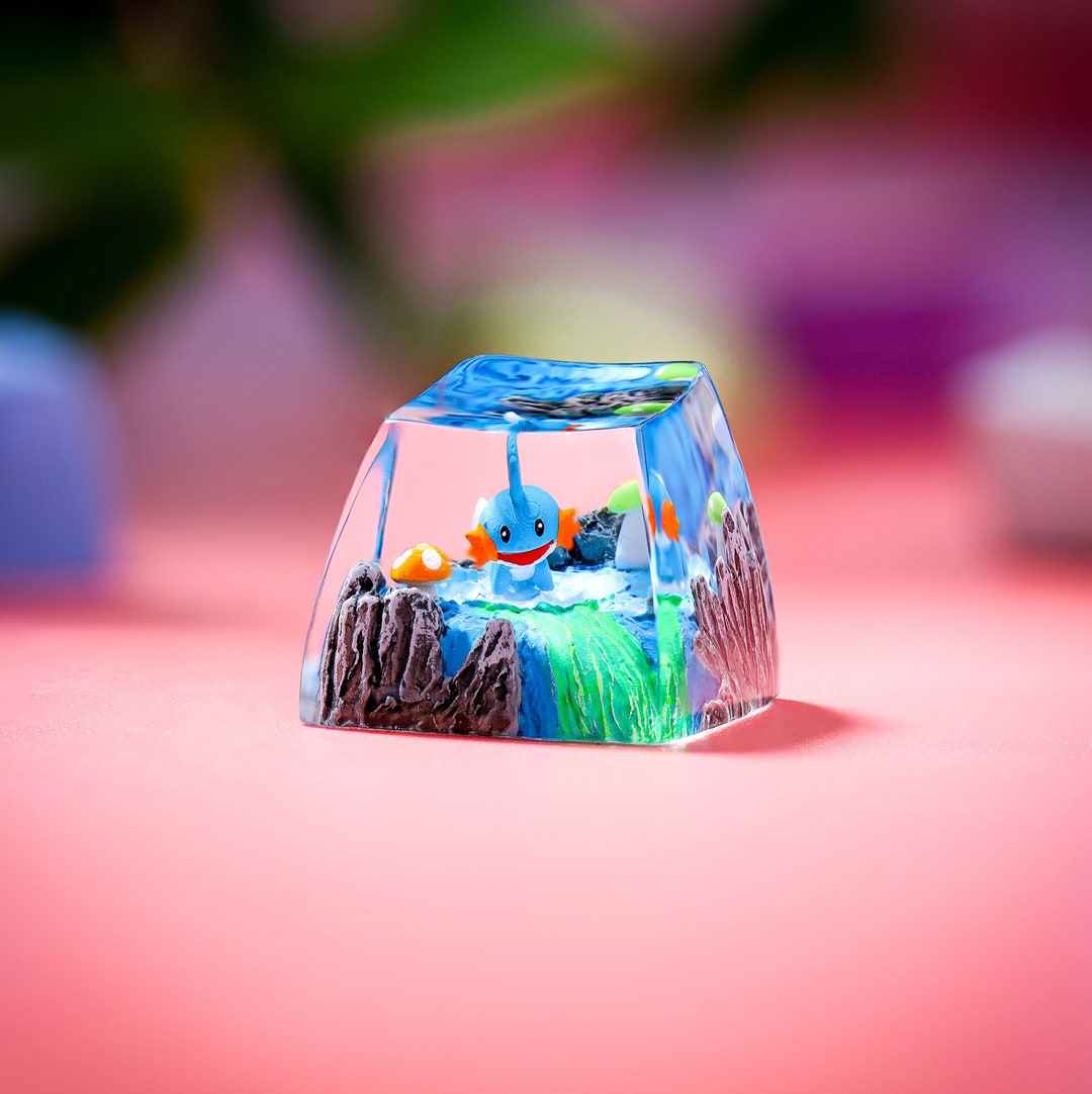 MUDKIP POKEMON Keycap Custom Pokemon Artisan Keycap Cute Keycaps for ...