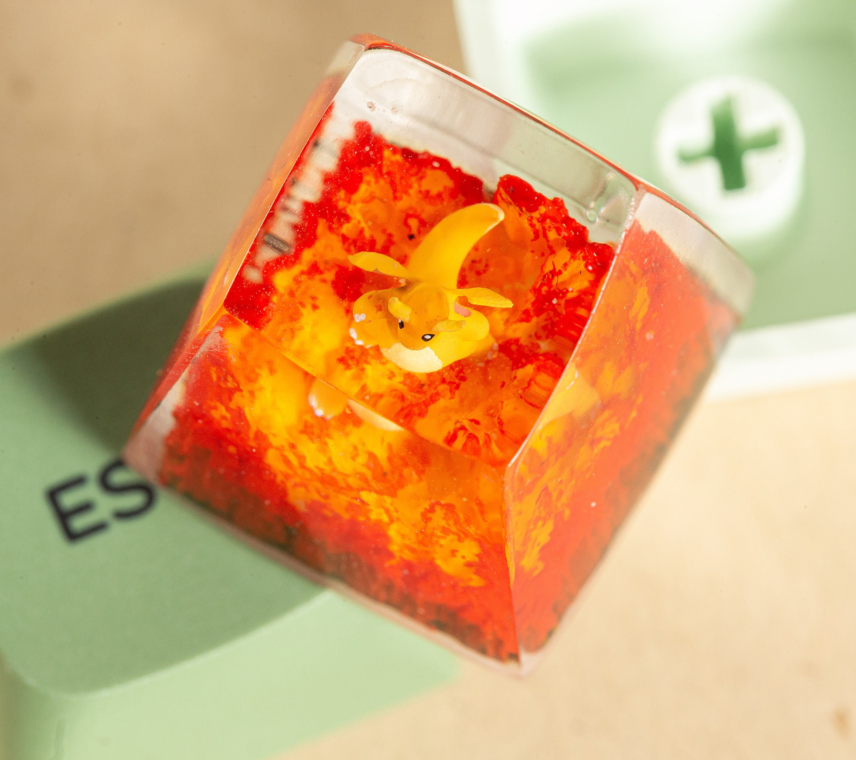 Dragonite Pokemon Artisan Keycap Dragonite ESC R1 Resin - Etsy UK