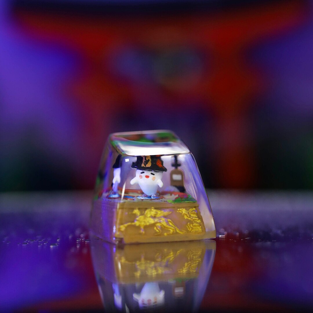 Genshin Impact Boo Tao Keycap Hutao Ghost for Mechanical - Etsy