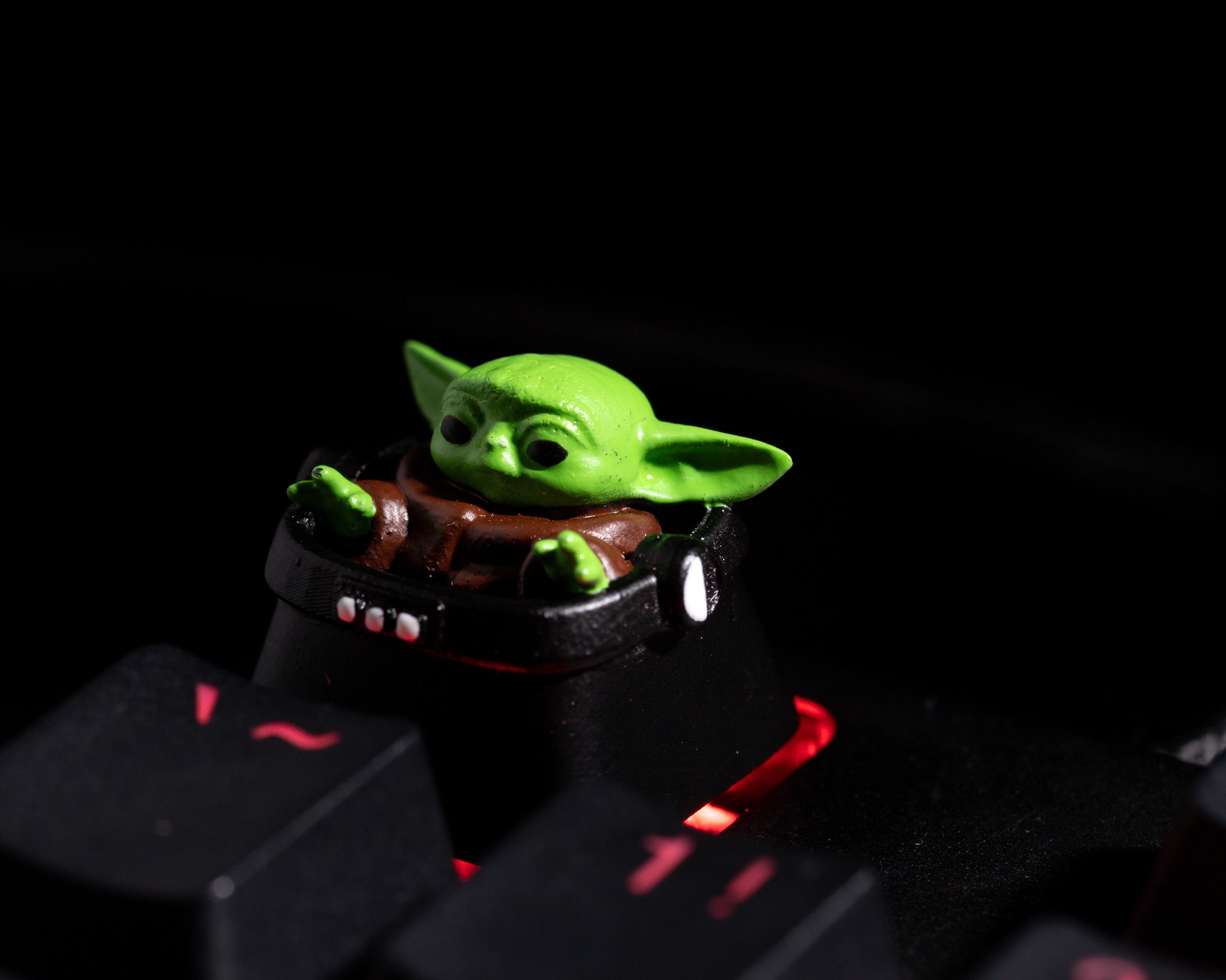 Baby Yoda Keycap Star War ESC R4 Resin Keycap Handmade | Etsy