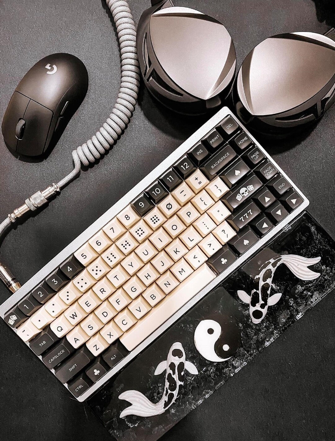 Yin Yang Wrist Rest Yin Yang Keyboard Support Cushion, Custom Wrist ...