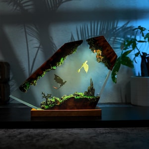 Too.thl.ess Dragon Resin Lamp Ver 2, HTTYD Night Lamp, Light Fury Lamp ...