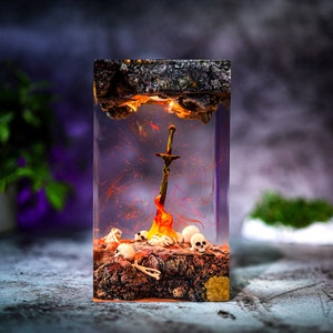 Resting Place in D.ark Sou.ls Night Light Bo.nfire Da.rk Soul Lamp, D ...