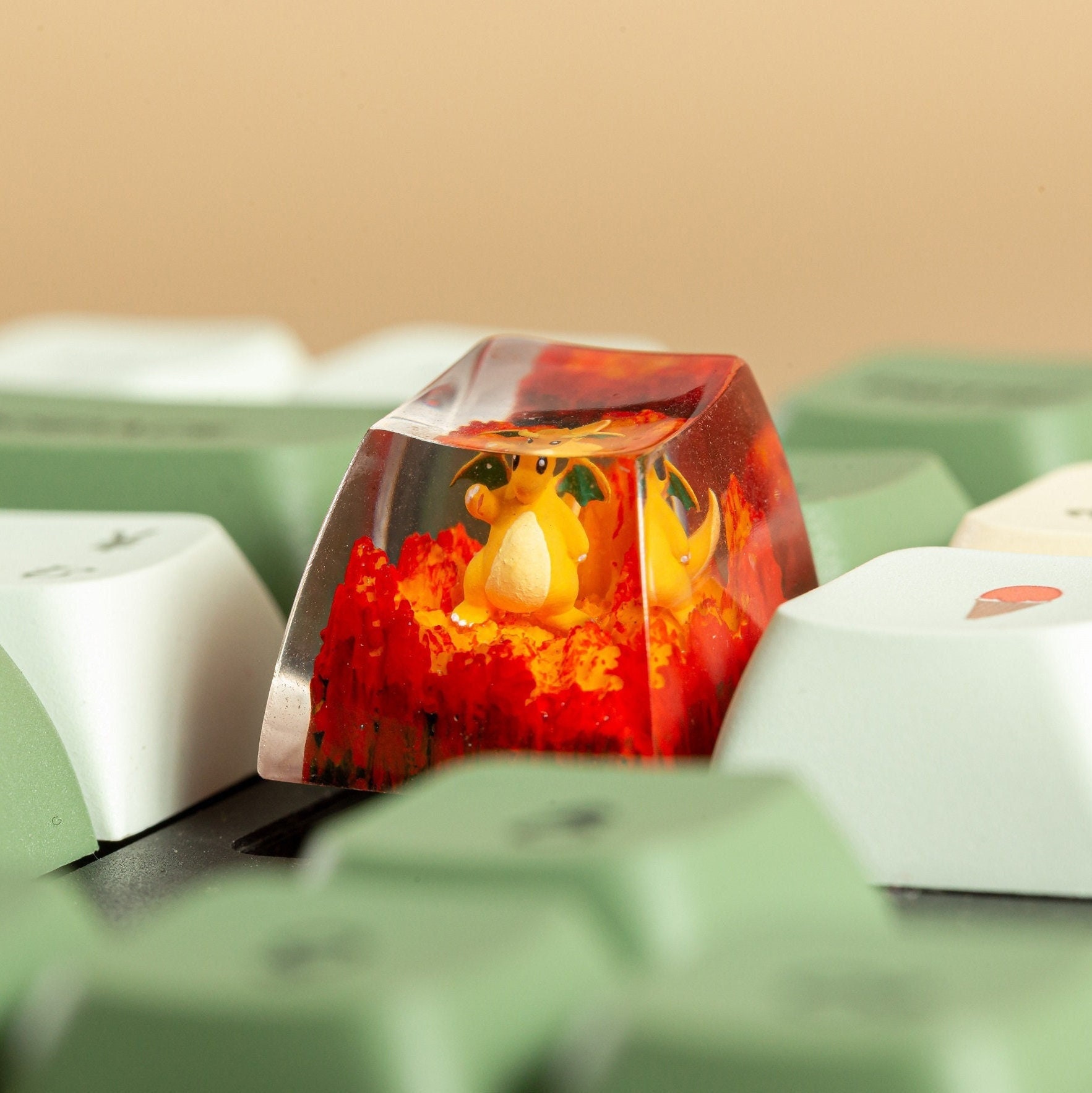 Dragonite Pokemon Artisan Keycap Dragonite ESC R1 Resin - Etsy