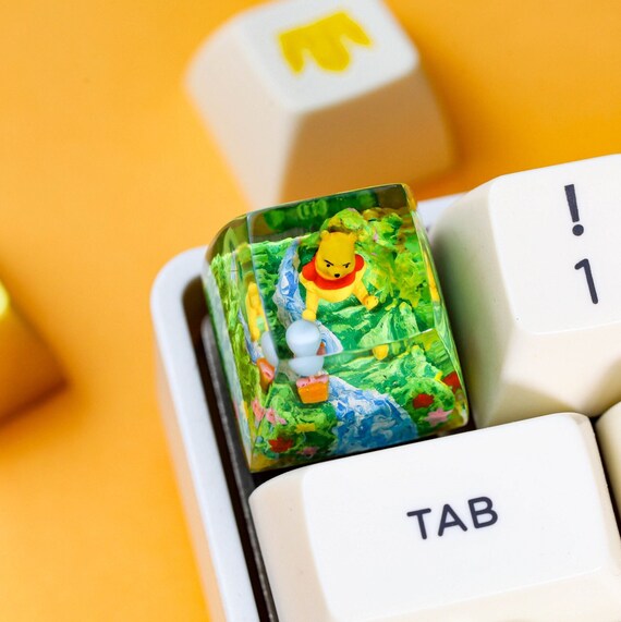 Winnie the Pooh Inspired Keycap Custom Keycap SA Profile | Etsy Australia