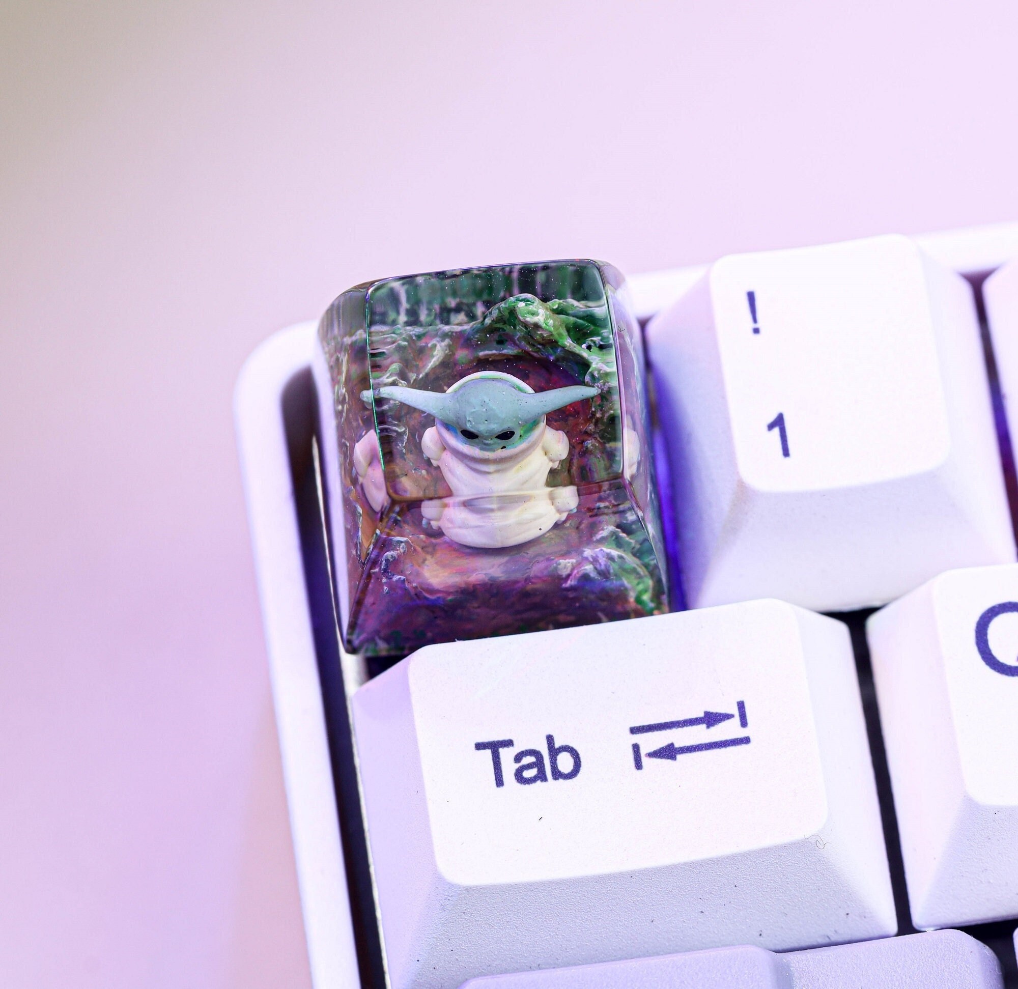 Grogu Artisan Keycap Baby Yoda Keycap Star War Resin Keycap - Etsy Canada