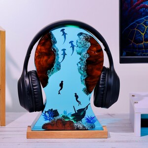 Custom Headphone Stand Office Decor Headset Artwork Holder - Etsy