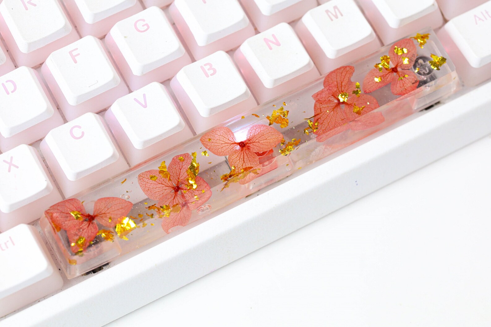 Backlit Arrow Flower Keycap Pink Keycap Dry Flower Backlit - Etsy