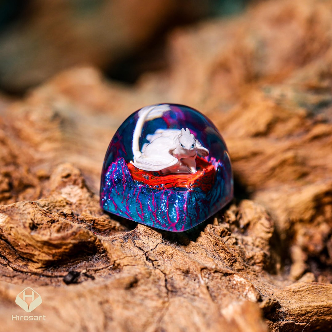 Tooth.,less & Light Fu.ry Artisan Keycap Handmade HTTYD Resin Keycap ...