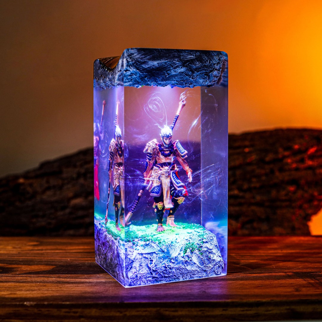 Wuko.ng Black My.th Night Light Wukong miniatura, Monkey King Figure ...