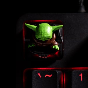 Baby Yoda Keycap Star War ESC R4 Resin Keycap Handmade Resin Keycap ...