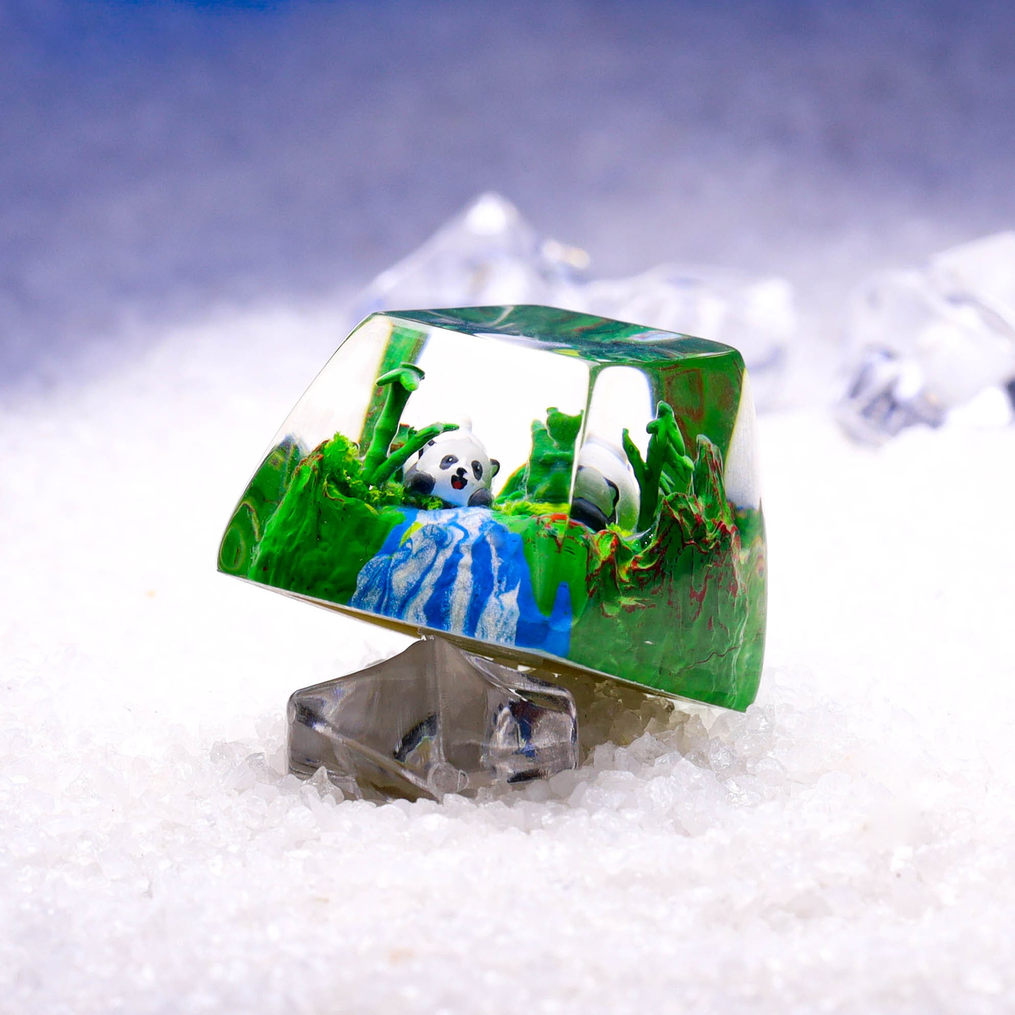 Cute Panda Artisan Keycap Panda Handmade Keycap for - Etsy
