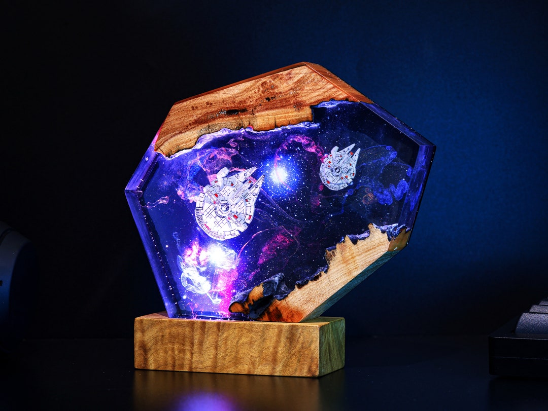 M!LLENNIUM FALC0N Lamp Night Light, Custom Galaxy Lamp, Gravity in ...