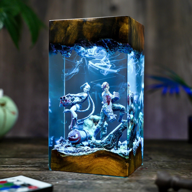 Jinx & Vi Le.ague of Le.ge.nds Lamp| LOL Gift, Gamer Room Decor, Arca ...