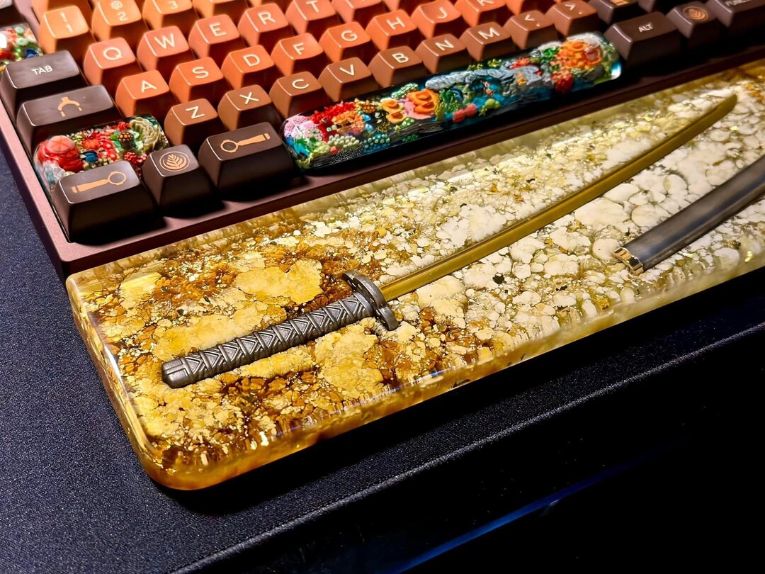 Anime Sword Resin Wrist Rest Custom Sword Wrist Rest Katana Resin Wrist ...