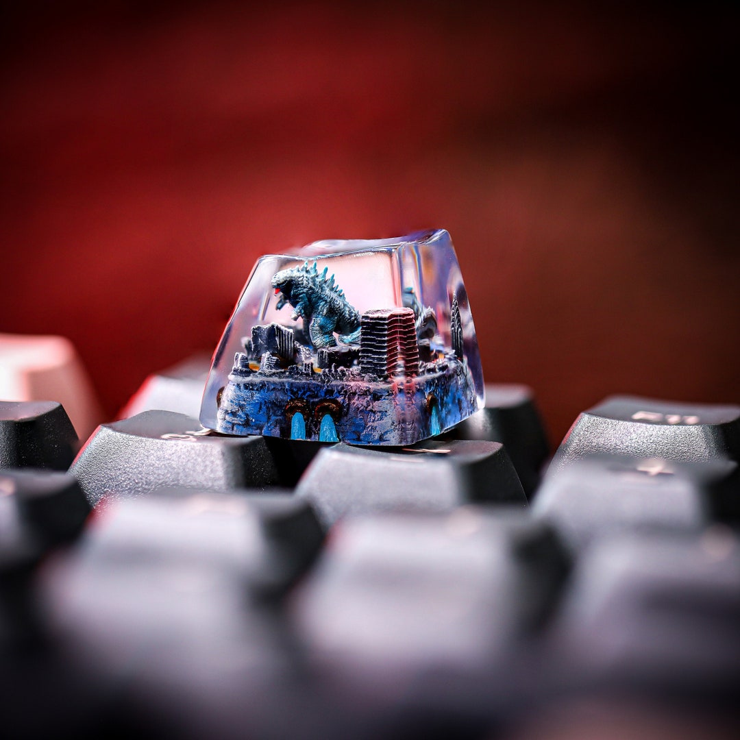 GOD.ZI.LLA Monster Artisan Keycaps Atomic Breath Resin Keycaps G.odzi ...