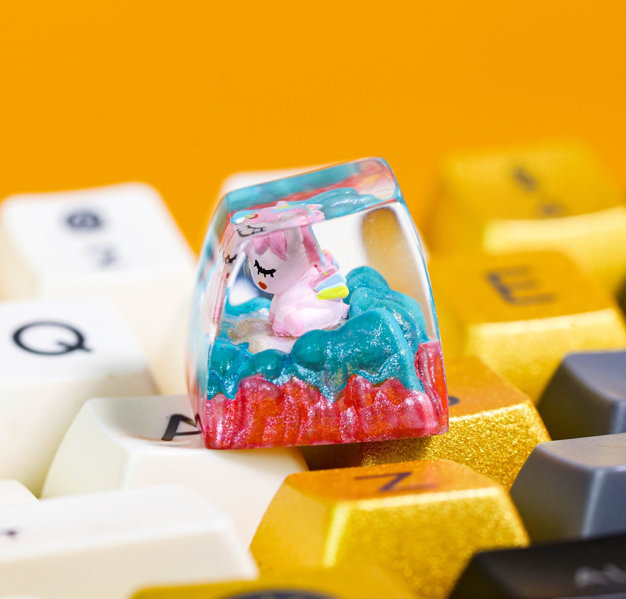 Unicorn Artisan Keycap Unicorn Handmade Keycap for Mechanical | Etsy