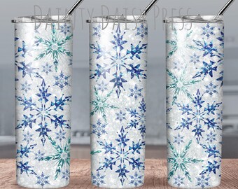 Snowflake Tumbler | Etsy