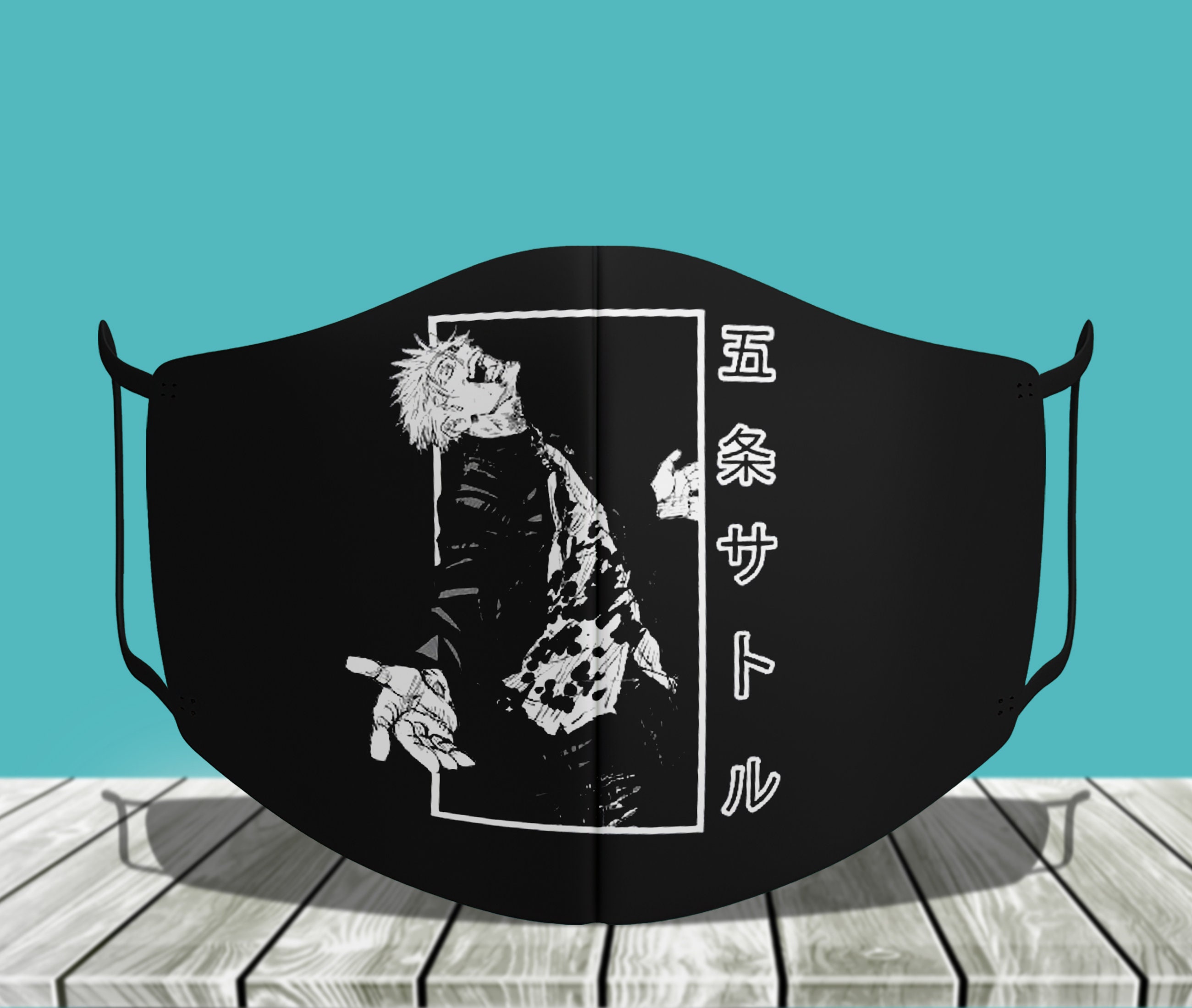 Jujutsu Kaisen Satoru Gojo Anime Print Mask 2021 New | Etsy