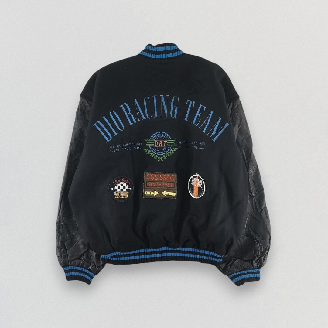 Vintage Dio Racing Team Varsity Jacket Letterman Jacket Wool Size L ...