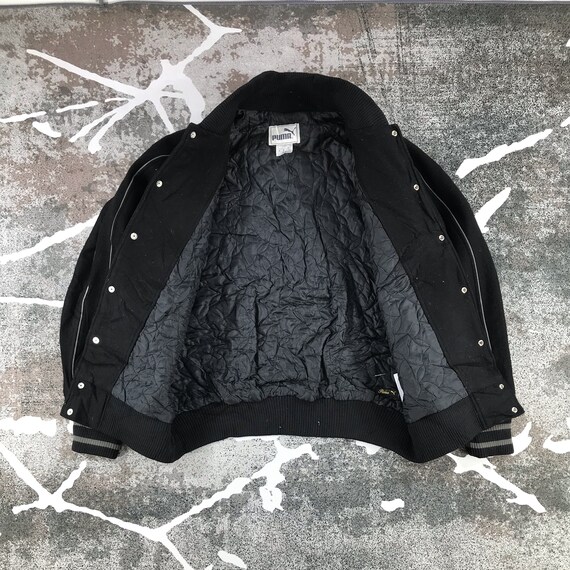 Vintage 90s Puma Varsity Jacket Letterman Jacket Wool… - Gem