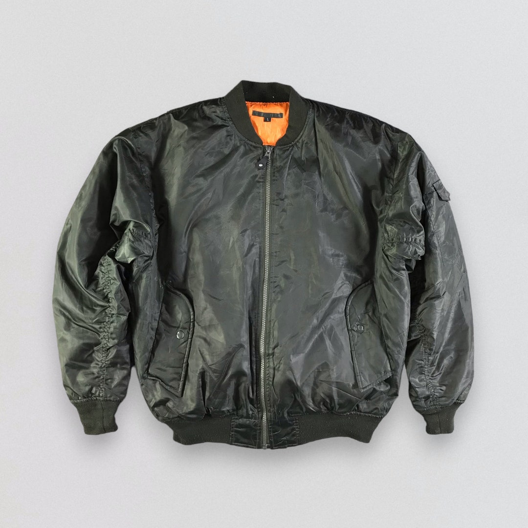 Vintage Japanese Brand Jacket MA-1 Jacket Bomber Jacket Flight Jacket ...