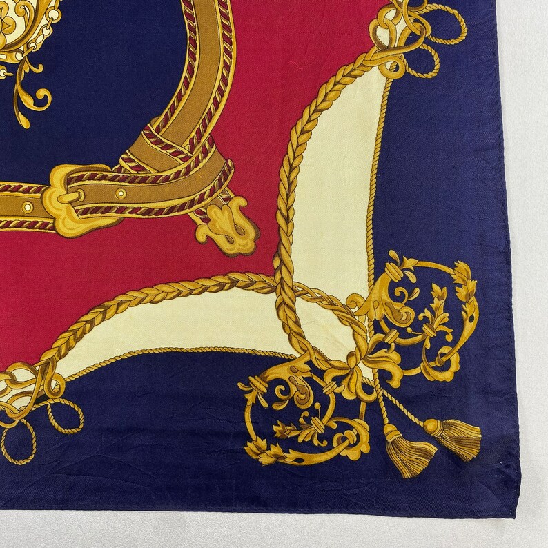 Vintage Italian Silk Scarf Hand Rolled Floral, Vintage Shawl, Neckwear ...