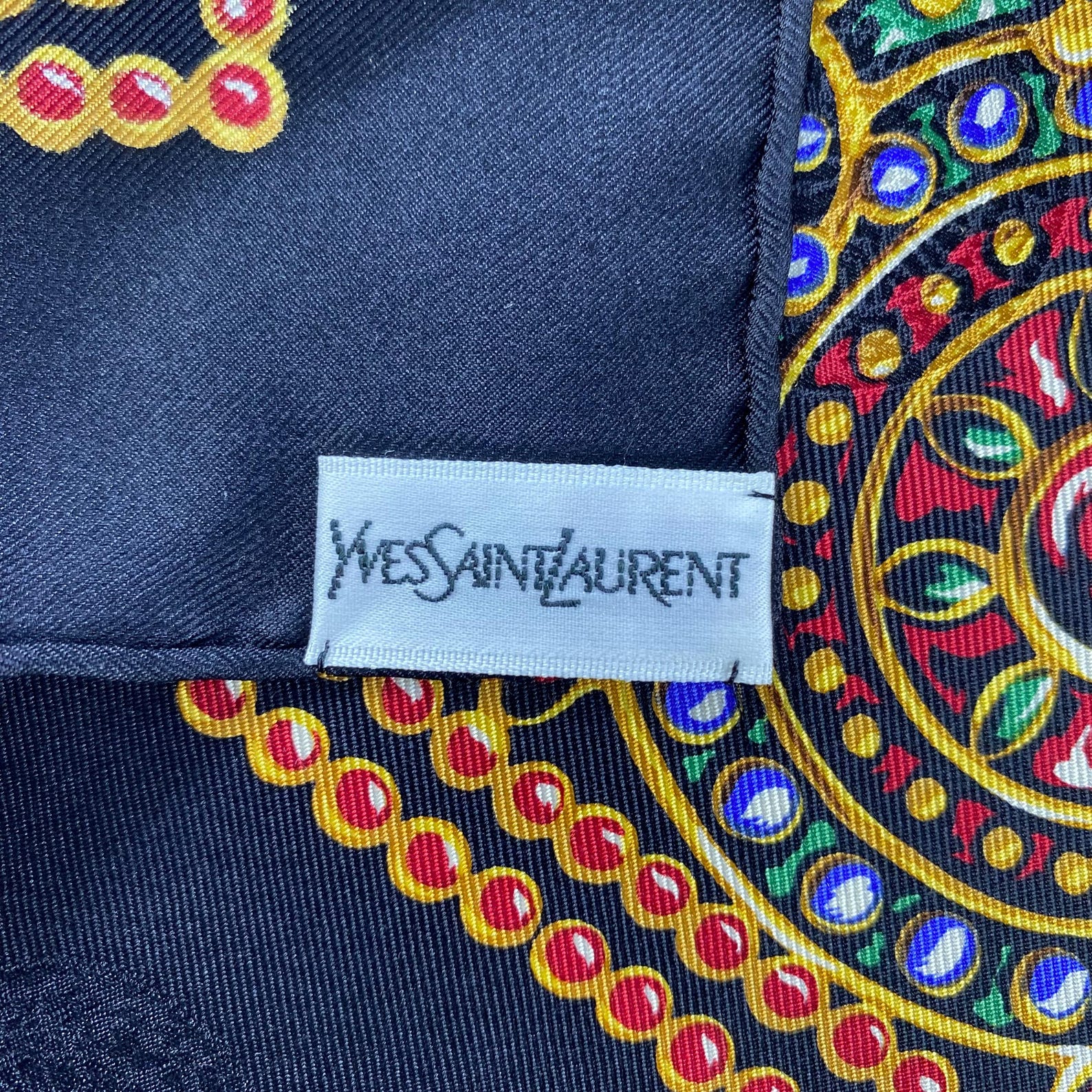 Vintage Yves Saint Laurent Silk Scarf Yves Saint Laurent Silk Muffler ...