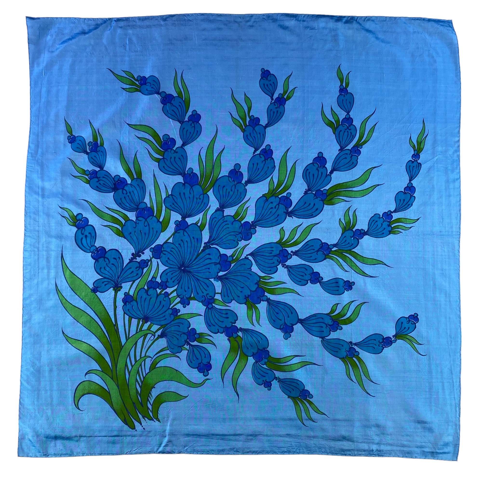 Vintage Silk Scarf, Classic 90s Floral Scarf, Square Scarf, Women ...