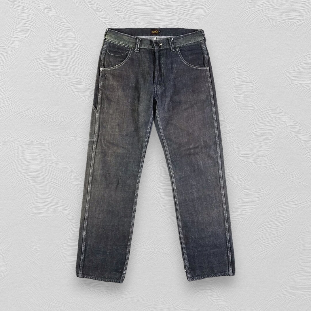 Vintage Japanese Psycho Wheels Jeans Hip Hop Streetwear Jeans Carpenter ...