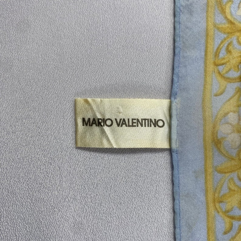 Vintage Mario Valentino Silk Scarf, Twill Silk Scarf, Vintage Silk ...