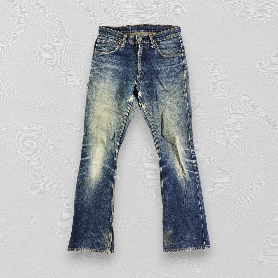 Vintage Blue Blue Japan Jeans Japanese Brand Flare Denim Dirty Blue ...