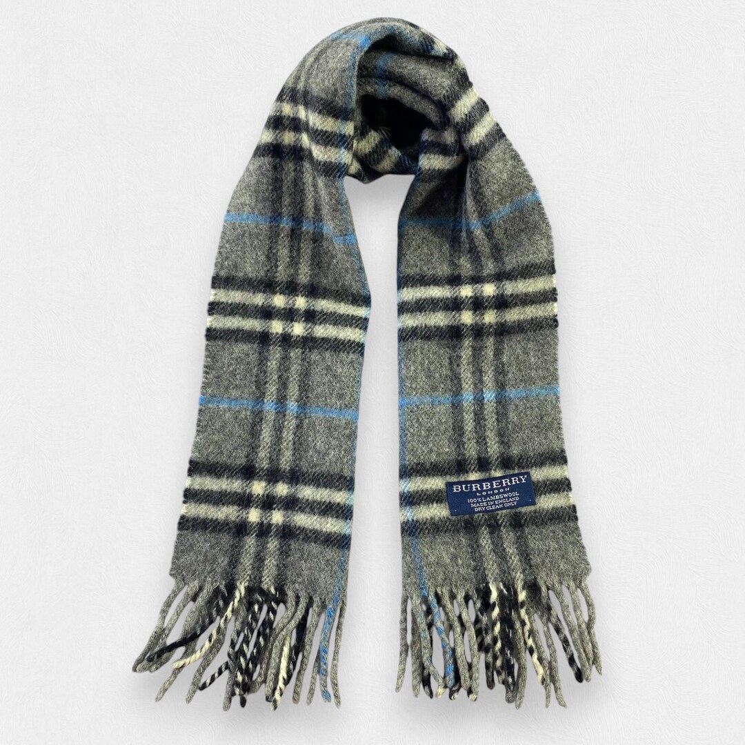 Vintage Burberry Scarf Burberry Muffler Burberry Wool Muffler Vintage ...