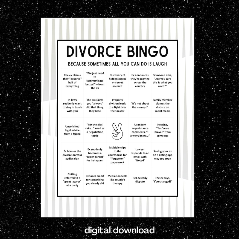 Divorce Party Games - Etsy