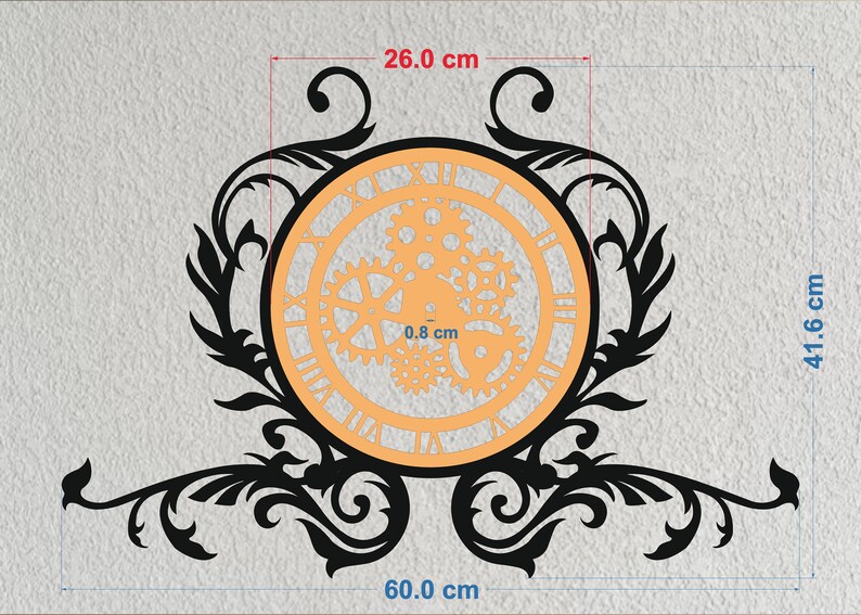 Laser Cnc Vector Clock Modern - Etsy