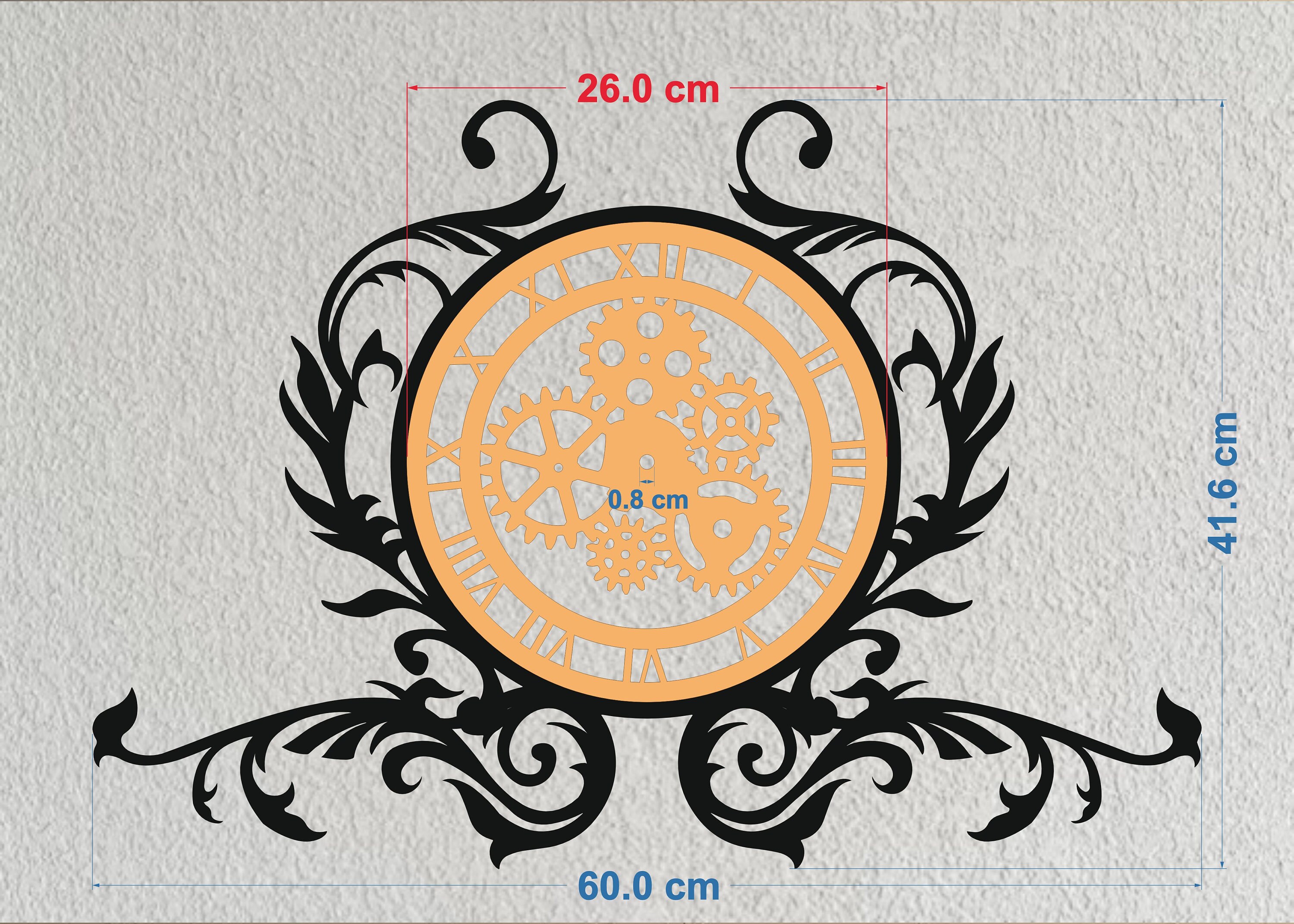 Laser Cnc Vector Clock Modern - Etsy