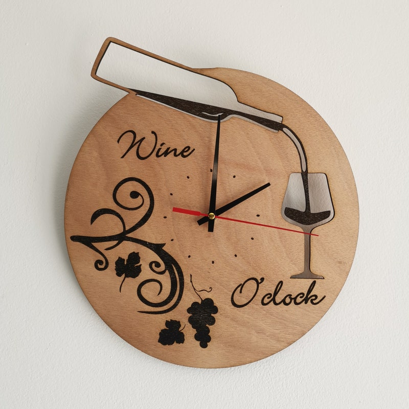 Wine Bottle Clock - Etsy