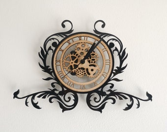 Laser Cnc Cut Wine O Clock Vector File Dxf Svg - Etsy