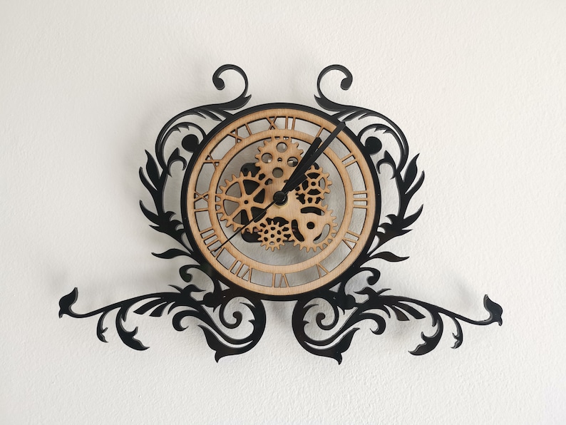 Laser Cnc Vector Clock Modern - Etsy