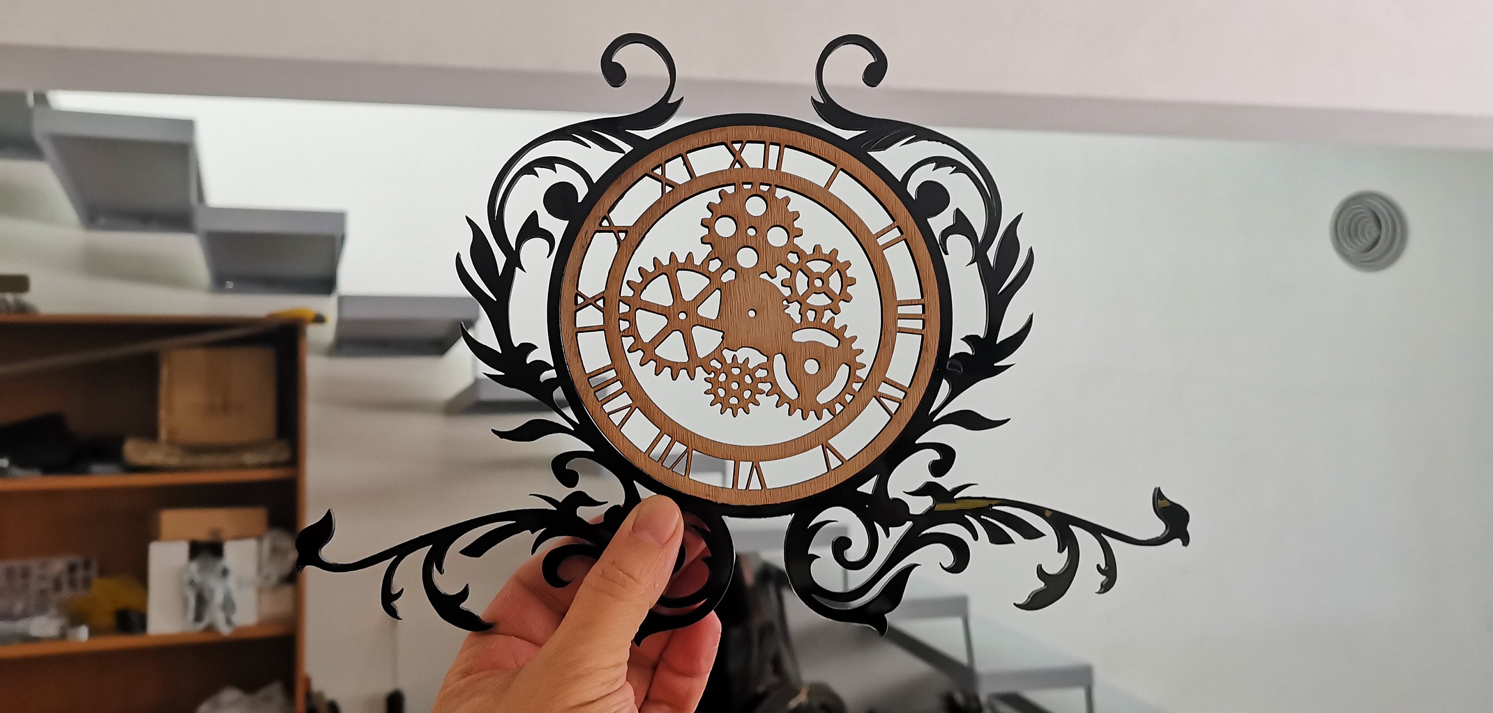 Laser Cnc Vector Clock Modern - Etsy