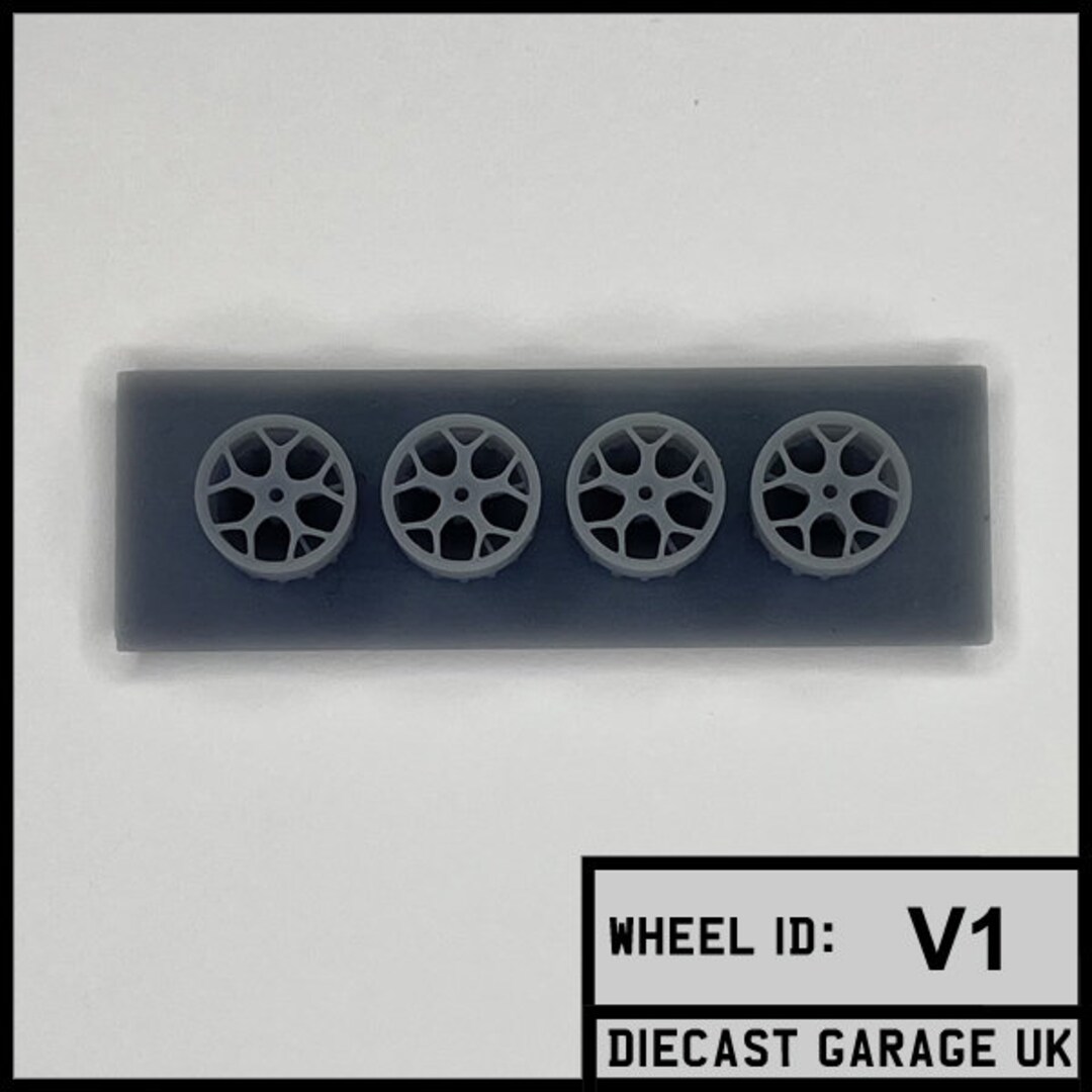 1:64 Scale Custom 3D Printed Resin Wheel & Tire Set 11mm - Etsy UK