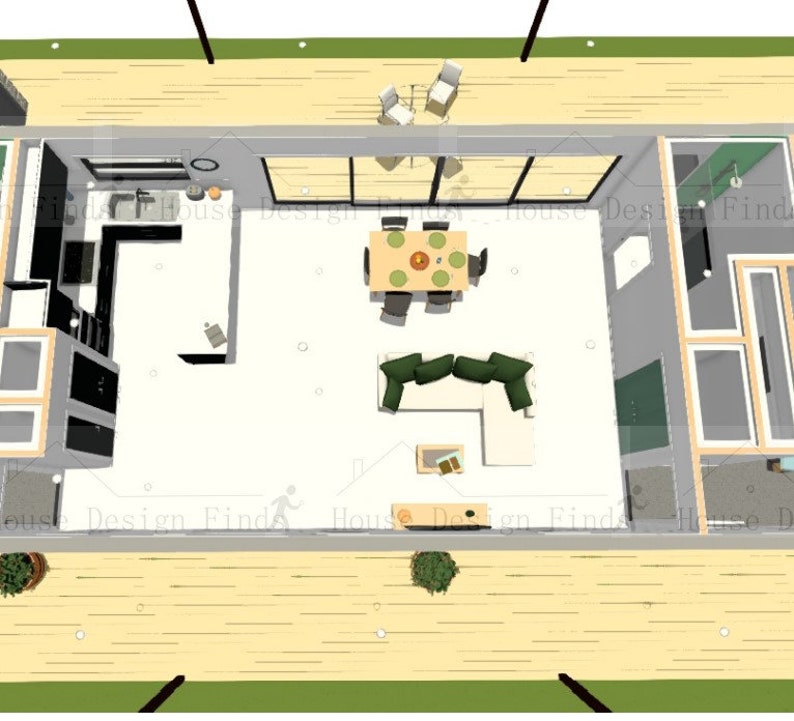 2 Bedroom Modern Design, 198.2m2, Easy Living for a Couple or Young ...