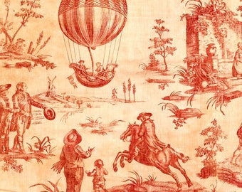 Red Toile Paper - Etsy