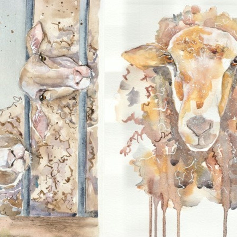 Sheep Decoupage Paper - Etsy