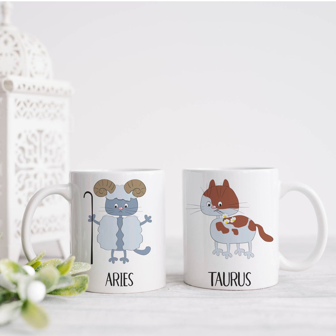 Personalised Horoscope Mug - Zodiac Cups | Aries Taurus Star Sign Mugs ...