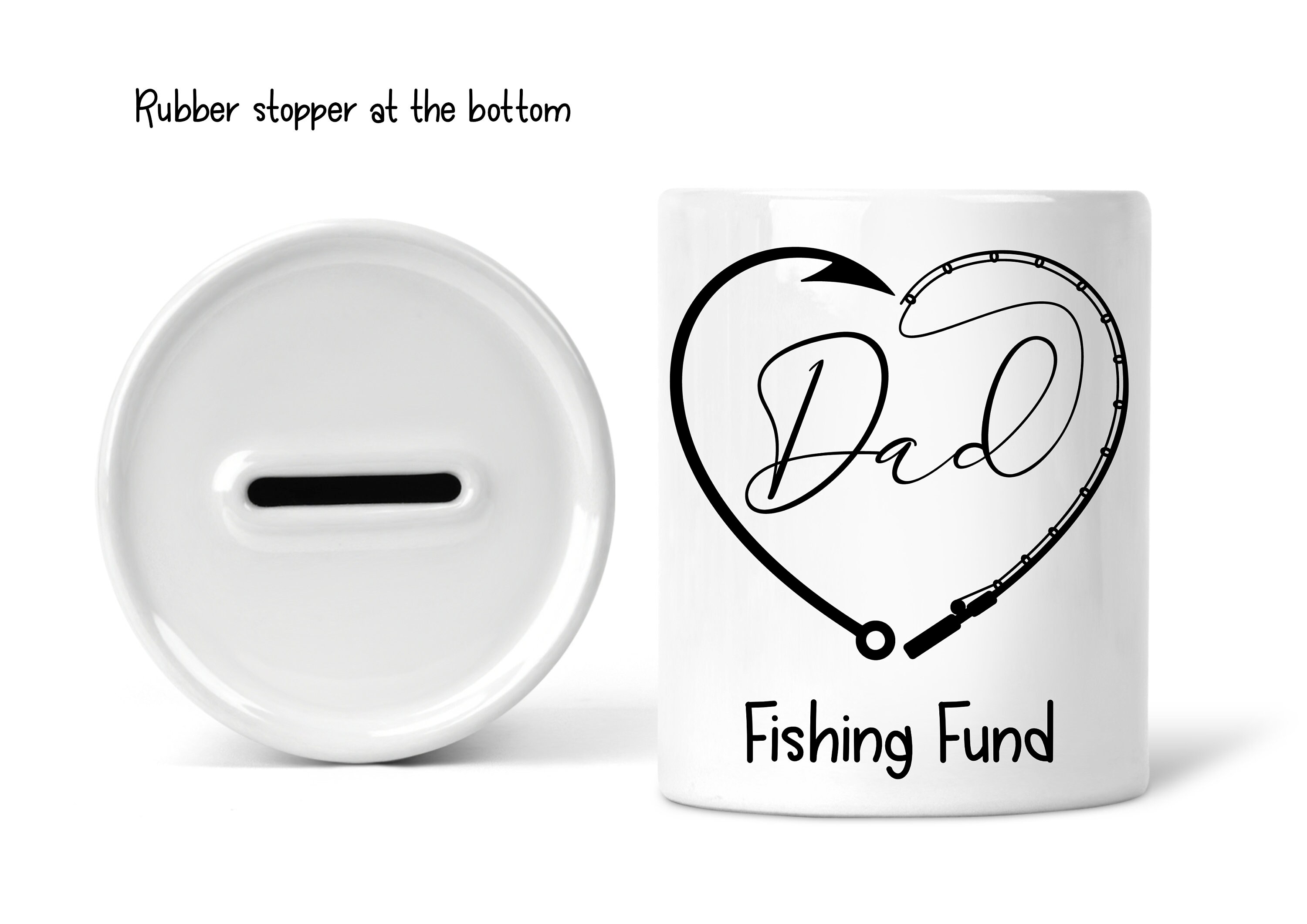 Personalised Fishing Fund Money Box - Savings Fund - Christmas Birthday ...