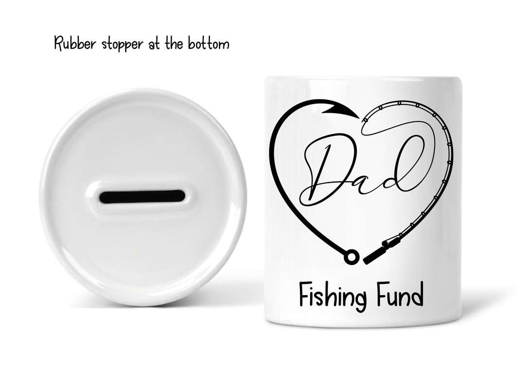 Personalised Fishing Fund Money Box - Savings Fund - Christmas Birthday ...