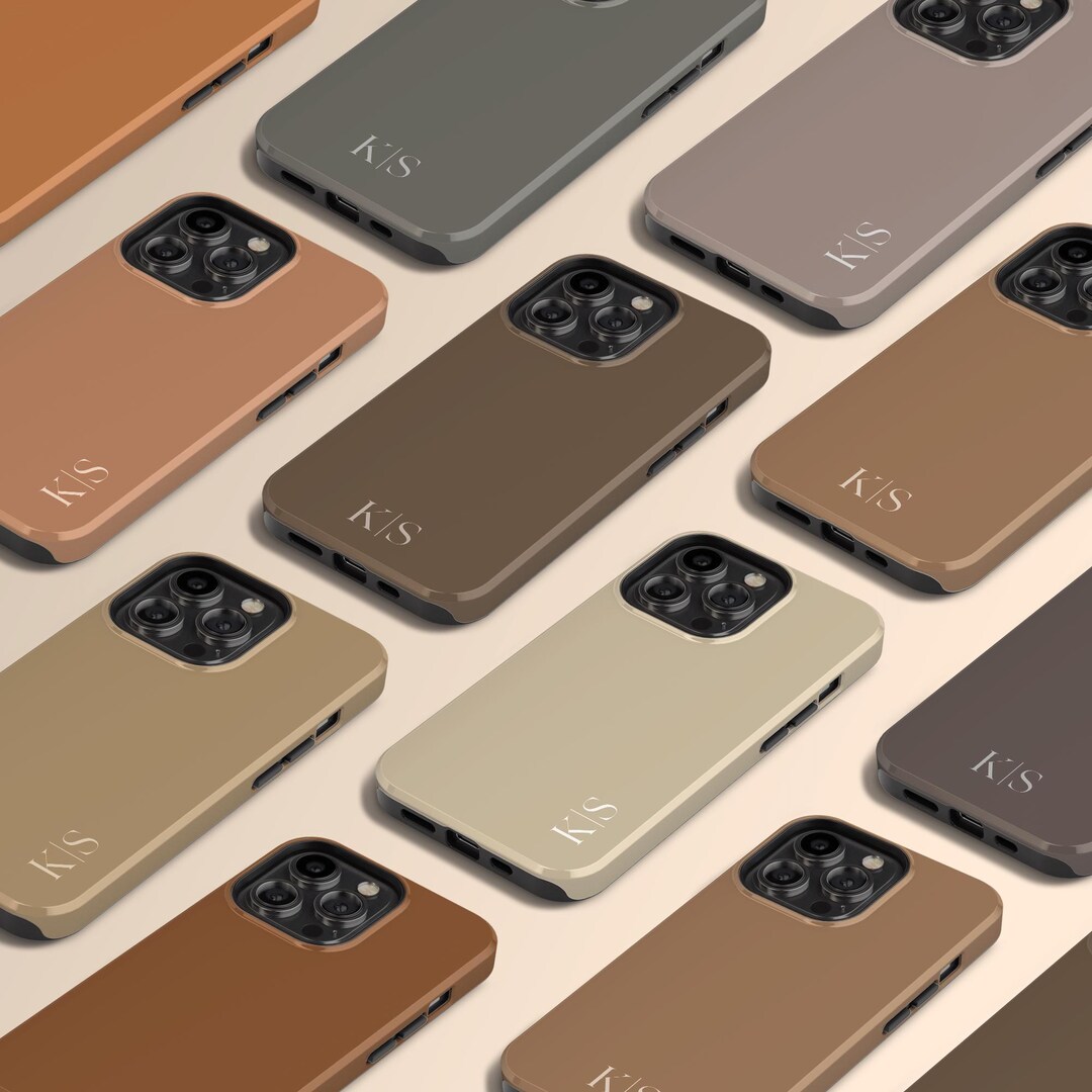 Custom Light Initials iPhone 17 Air Case, Personalized Monogram iPhone ...