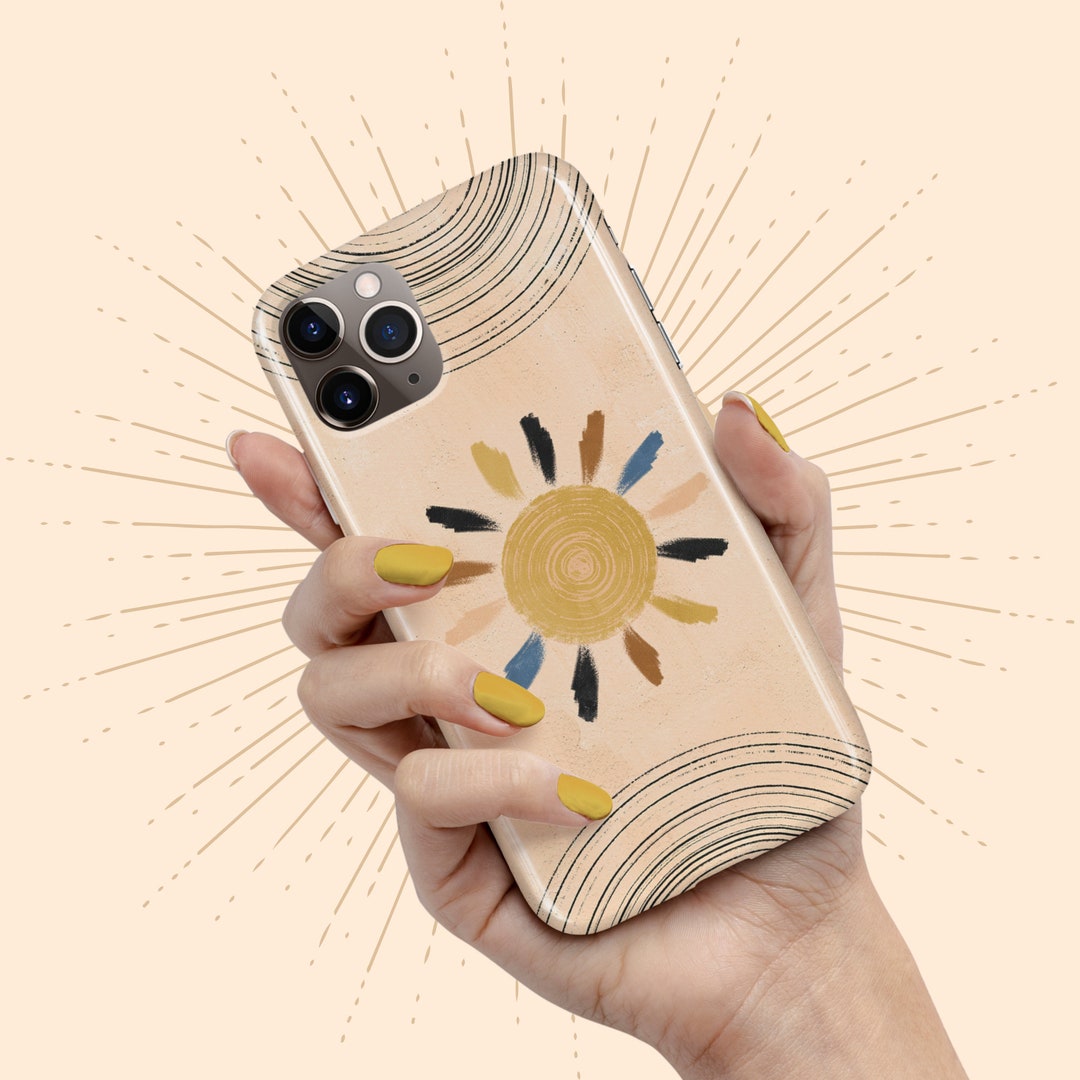 Aesthetic Boho Sun Neutral Abstract iPhone 17 Air Case, iPhone 16 Pro ...